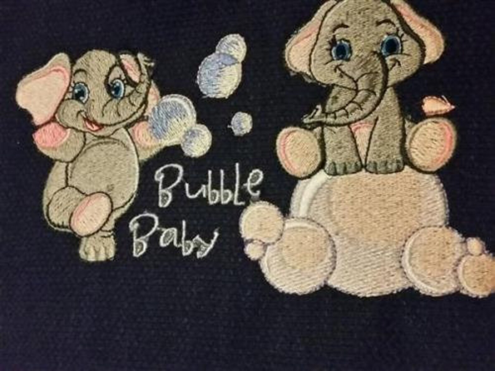 Elephant Girl Bubbles Embroidery Design. Machine Embroidery - Etsy