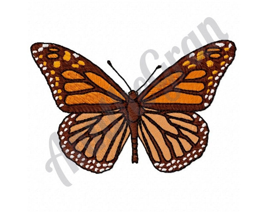 Monarch Butterfly Embroidery Design. Machine Embroidery Design ...