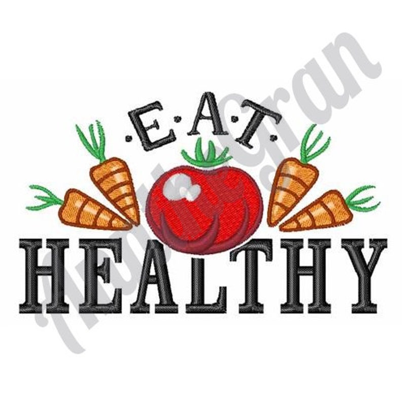 Healthy Embroidery Design - Etsy