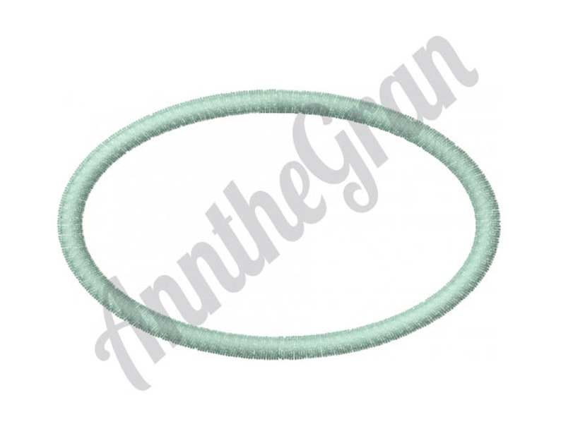 Oval Badge Embroidery Design. Oval Embroidery Design. Machine - Etsy