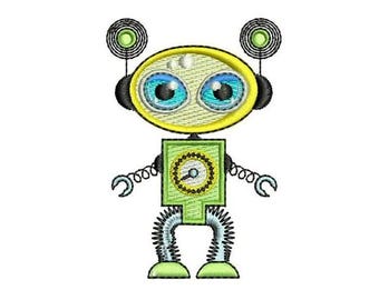 Alien Robot Patch 1 Embroidery Design, Multiple Formats - Etsy
