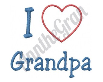 Grandpa Machine Embroidery Design - Etsy