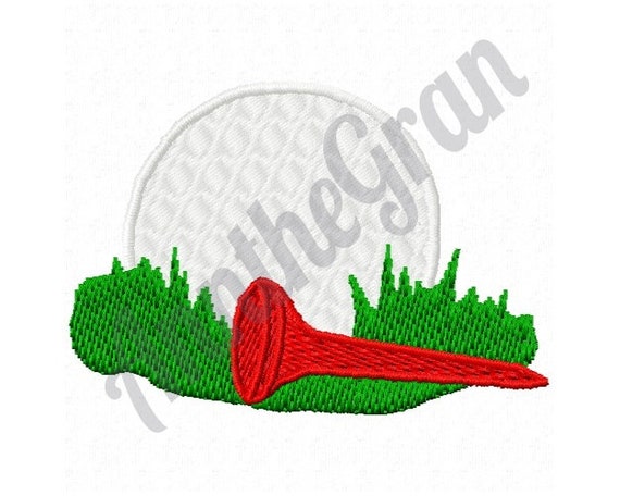 Golf Ball Embroidery Design. Golfing Embroidery Design. - Etsy