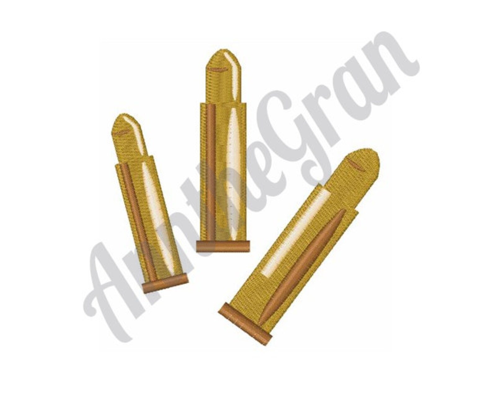 Bullets - Machine Embroidery Design. Golden Bullets Embroidery Pattern ...