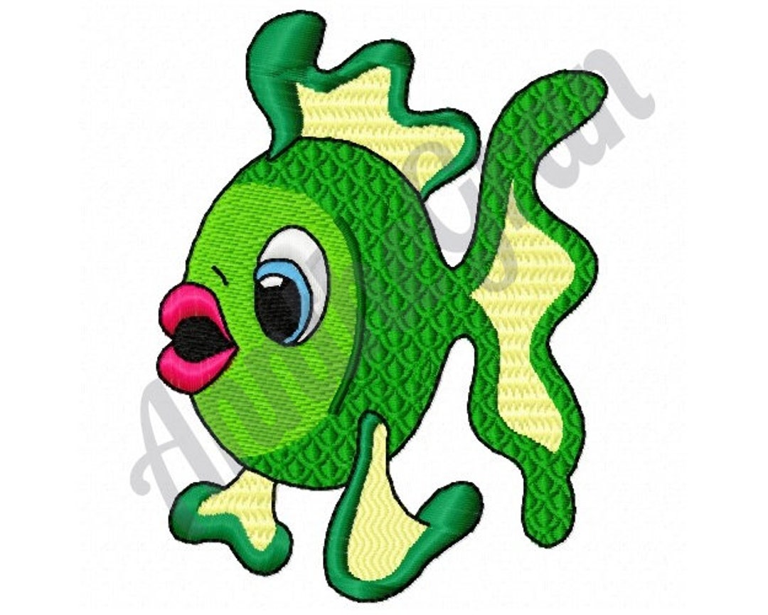 Goldfish Embroidery Design. Machine Embroidery Design. Baby Fish ...