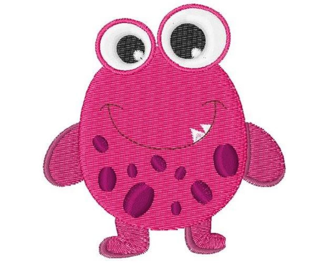 Silly Monster - Machine Embroidery Design - Etsy