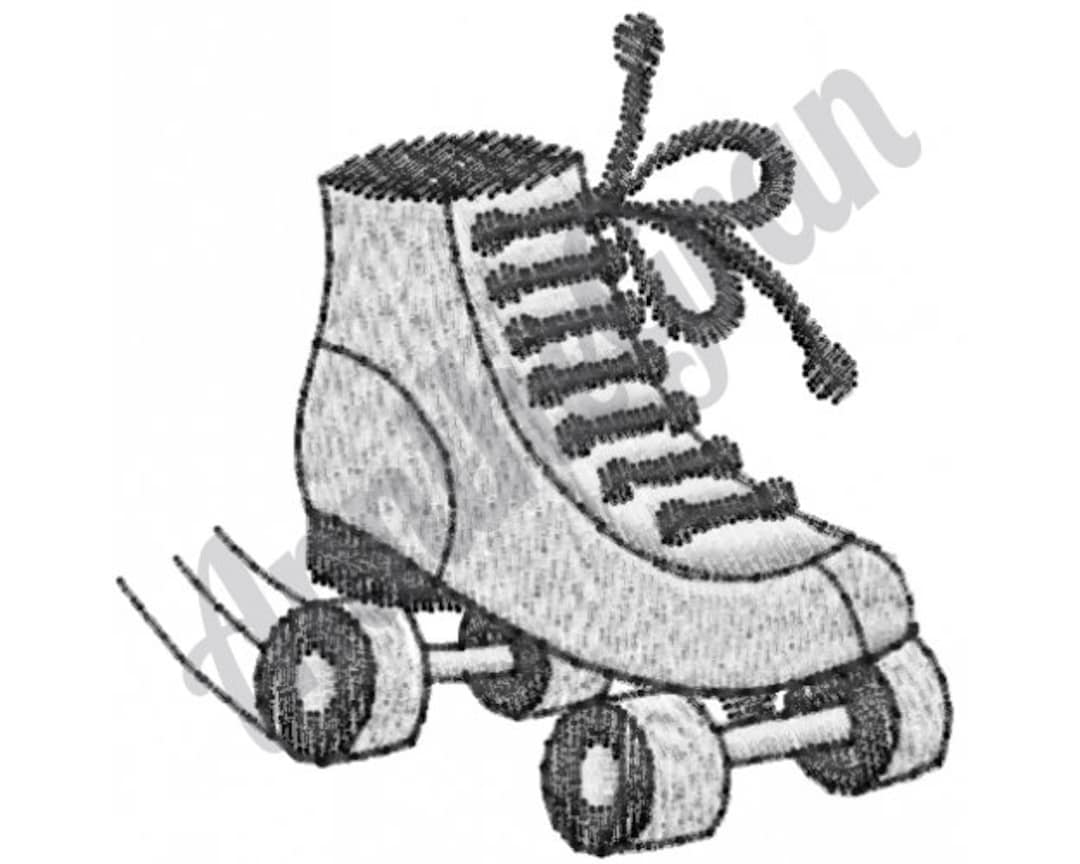 Roller Skates Embroidery Design. Machine Embroidery Design ...