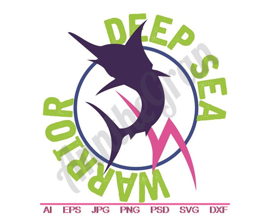 Blue Marlin - Svg, Dxf, Eps, Png, Jpg, Vector Art, Clipart, Cut File ...