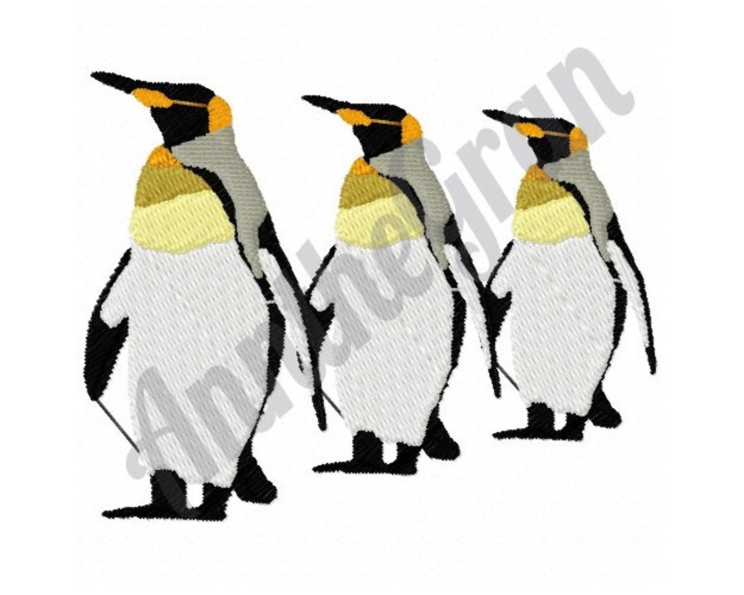 Walking Penguins Embroidery Design. Machine Embroidery Design. Penguin ...