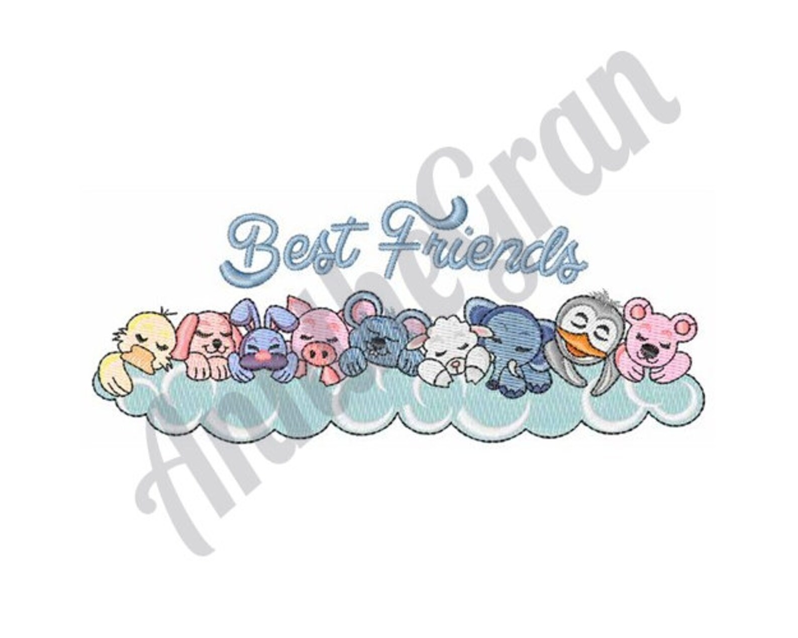 Best Friends Embroidery Design. Machine Embroidery Design. | Etsy