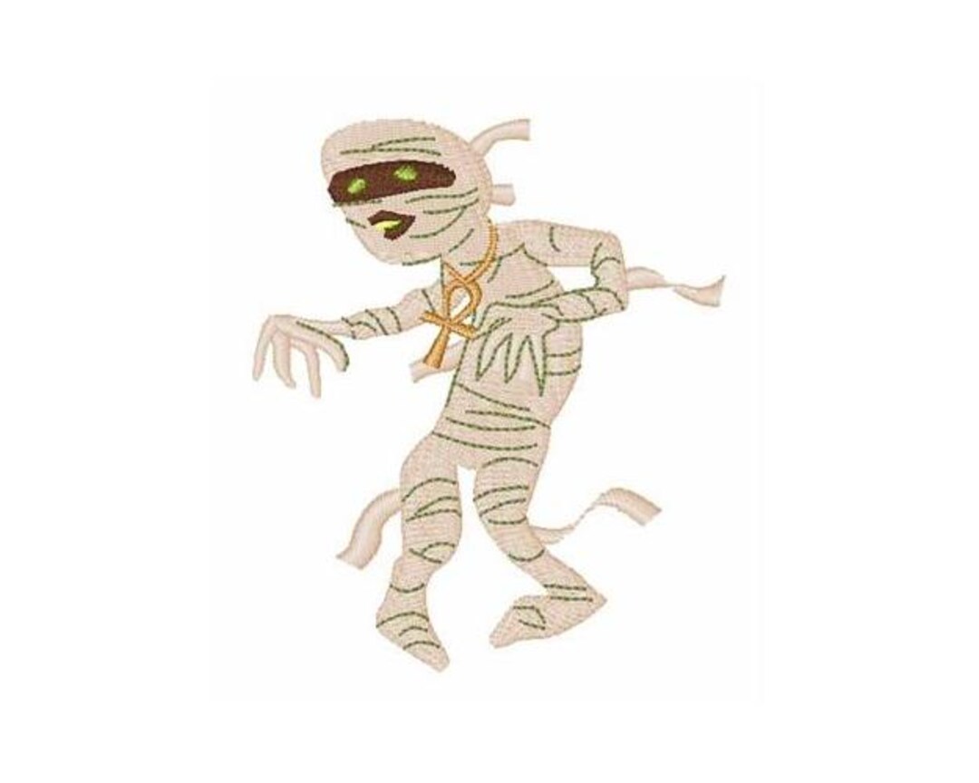 Halloween Mummy - Machine Embroidery Design - Etsy