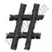 Hashtag Embroidery Design. Machine Embroidery Design. Pound Sign ...