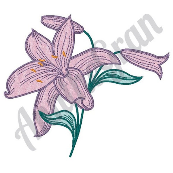 Lily Embroidery - Etsy