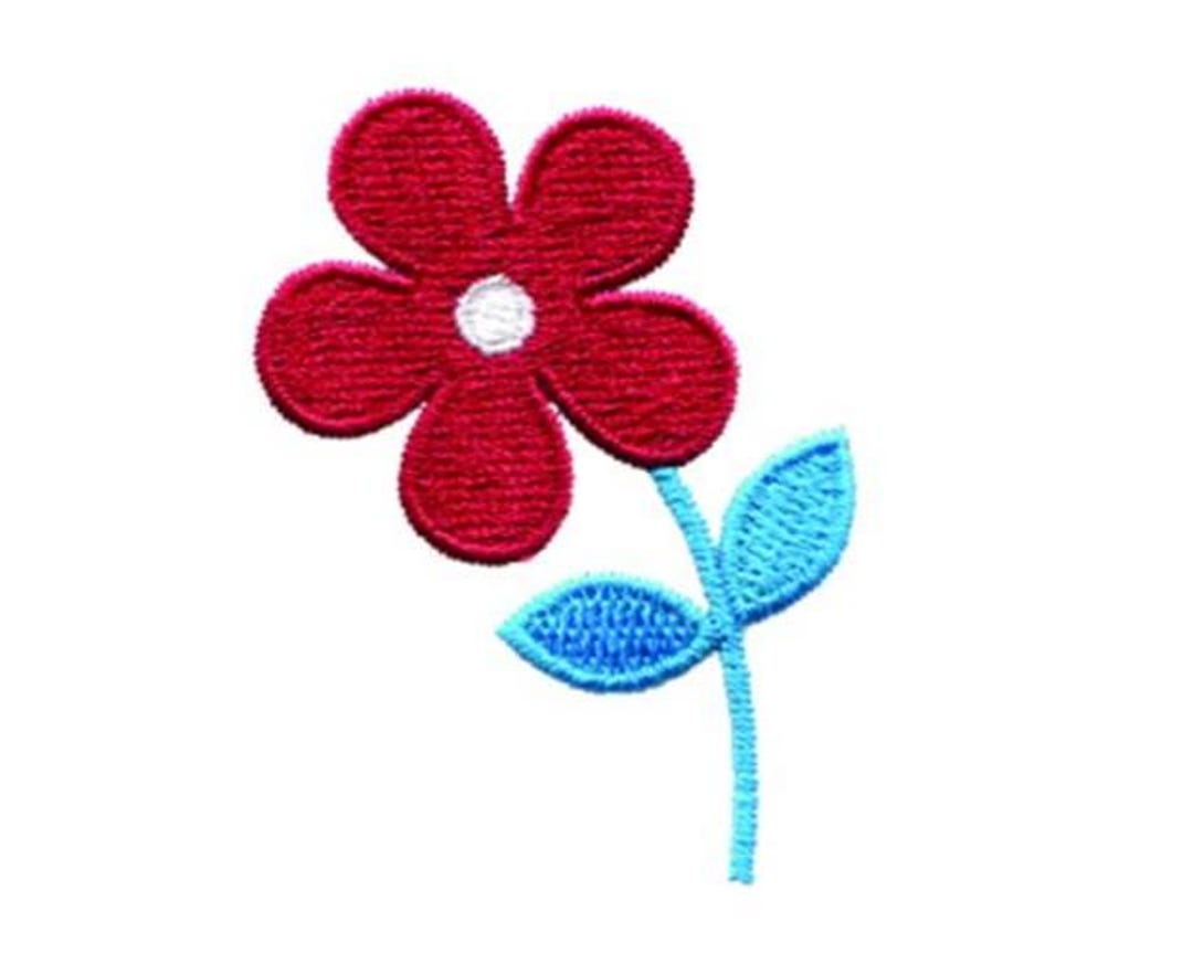 Red Flower - Machine Embroidery Design, Spring Flower Embroidery ...