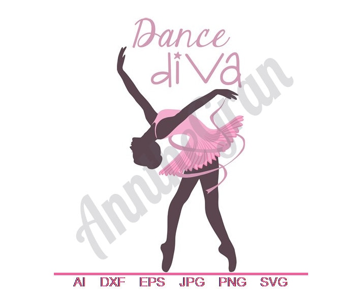 Ballet Dancer Diva Svg Dxf Eps Png Jpg Vector Art | Etsy