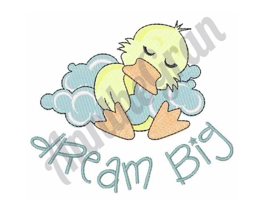 Baby Duck Embroidery Design. Sleeping Duck Embroidery Design. Machine ...