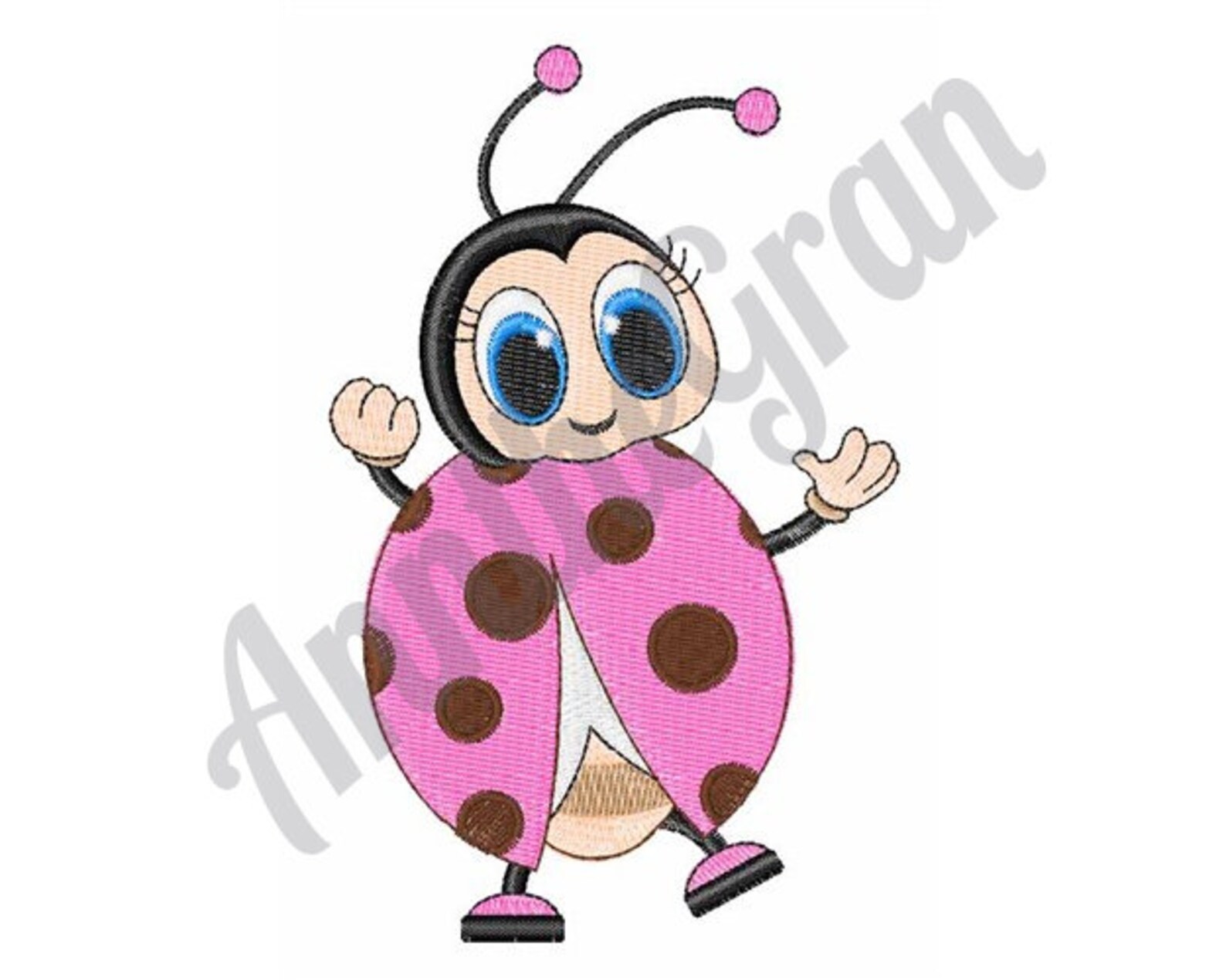 Ladybug Machine Embroidery Design - Etsy