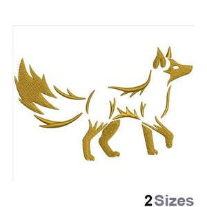 Prancing Fox Outline - Machine Embroidery Design - 2 Sizes, Cute Fox ...