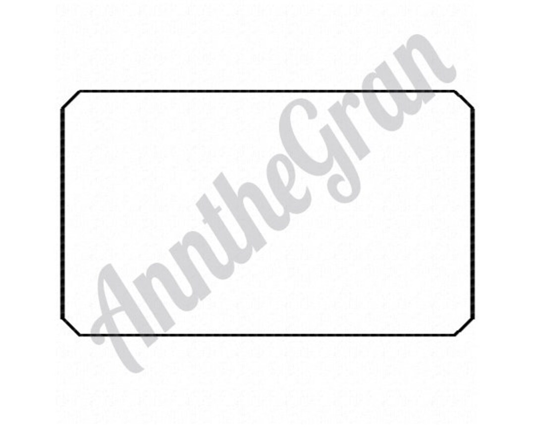 Box Template - Machine Embroidery Design. Rectangle Frame Embroidery ...