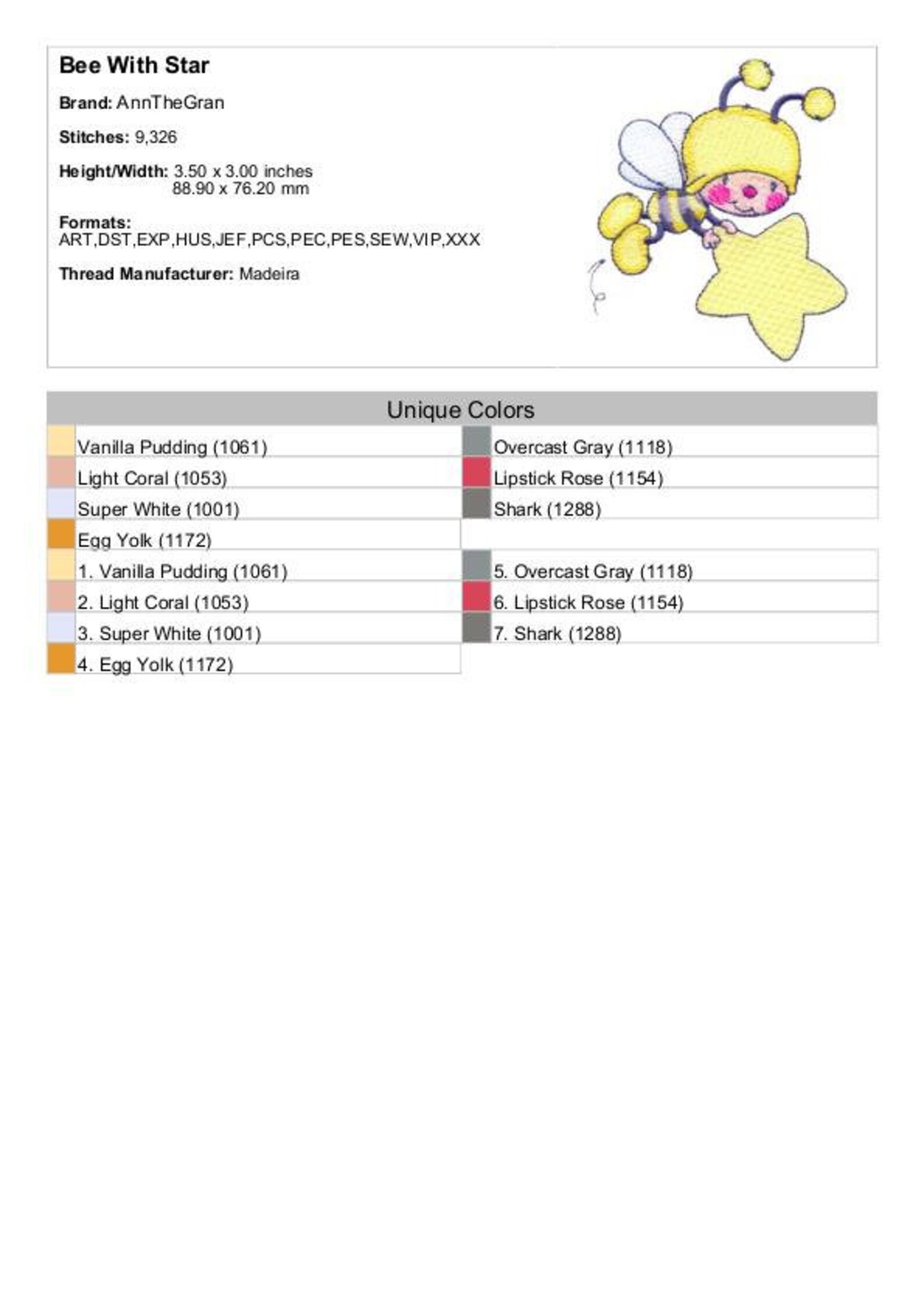 Flying Baby Bee With Star Embroidery Design. Machine - Etsy