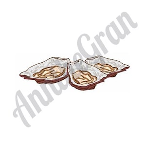 Oysters Embroidery Design. Machine Embroidery Design. Oysters ...