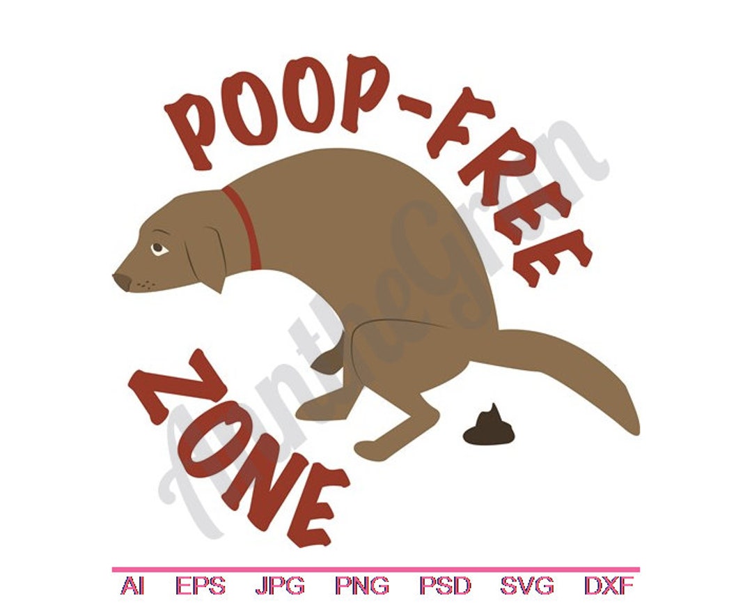 Pooping Dog Svg, Dxf, Eps, Png, Jpg, Vector Art, Clipart, Cut File ...