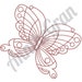 Redwork Butterfly Embroidery Design. Redwork Embroidery Design ...