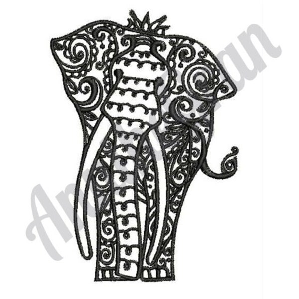 Zentangle Elephant - Etsy
