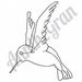 Hummingbird Outline Embroidery Design. Machine Embroidery Design ...
