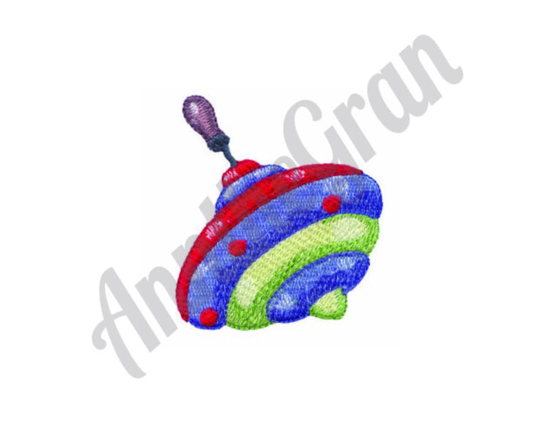 Toy Top - Machine Embroidery Design - Etsy