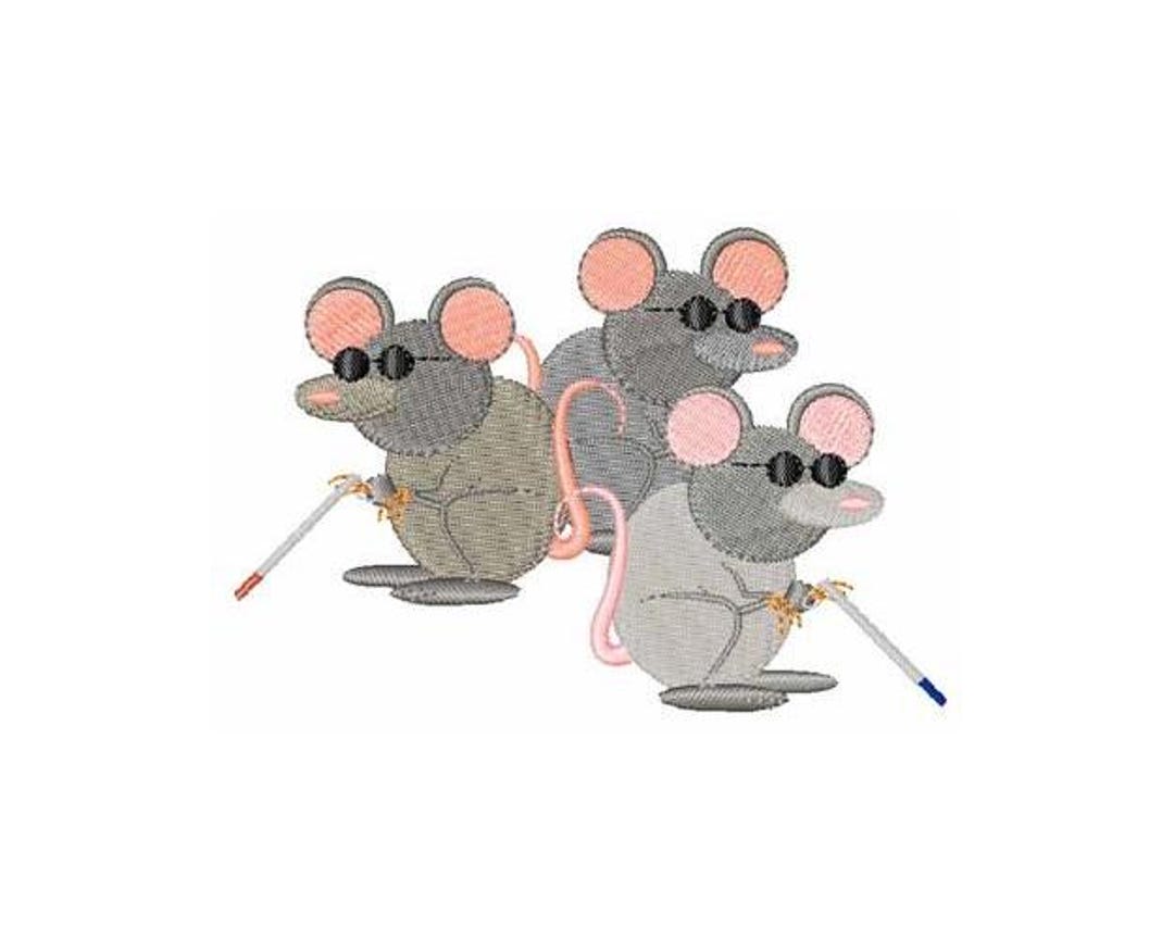 Three Blind Mice - Machine Embroidery Design - Etsy