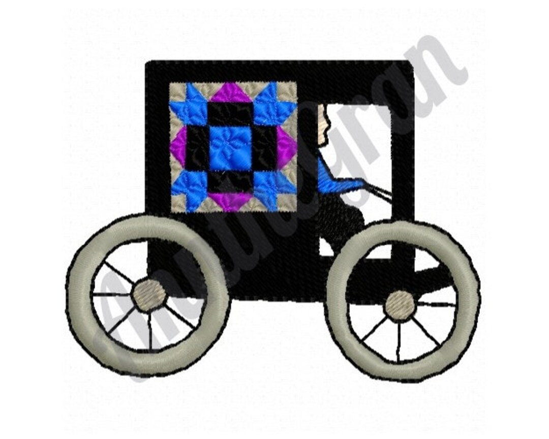 Amish Cart - Machine Embroidery Design - Etsy