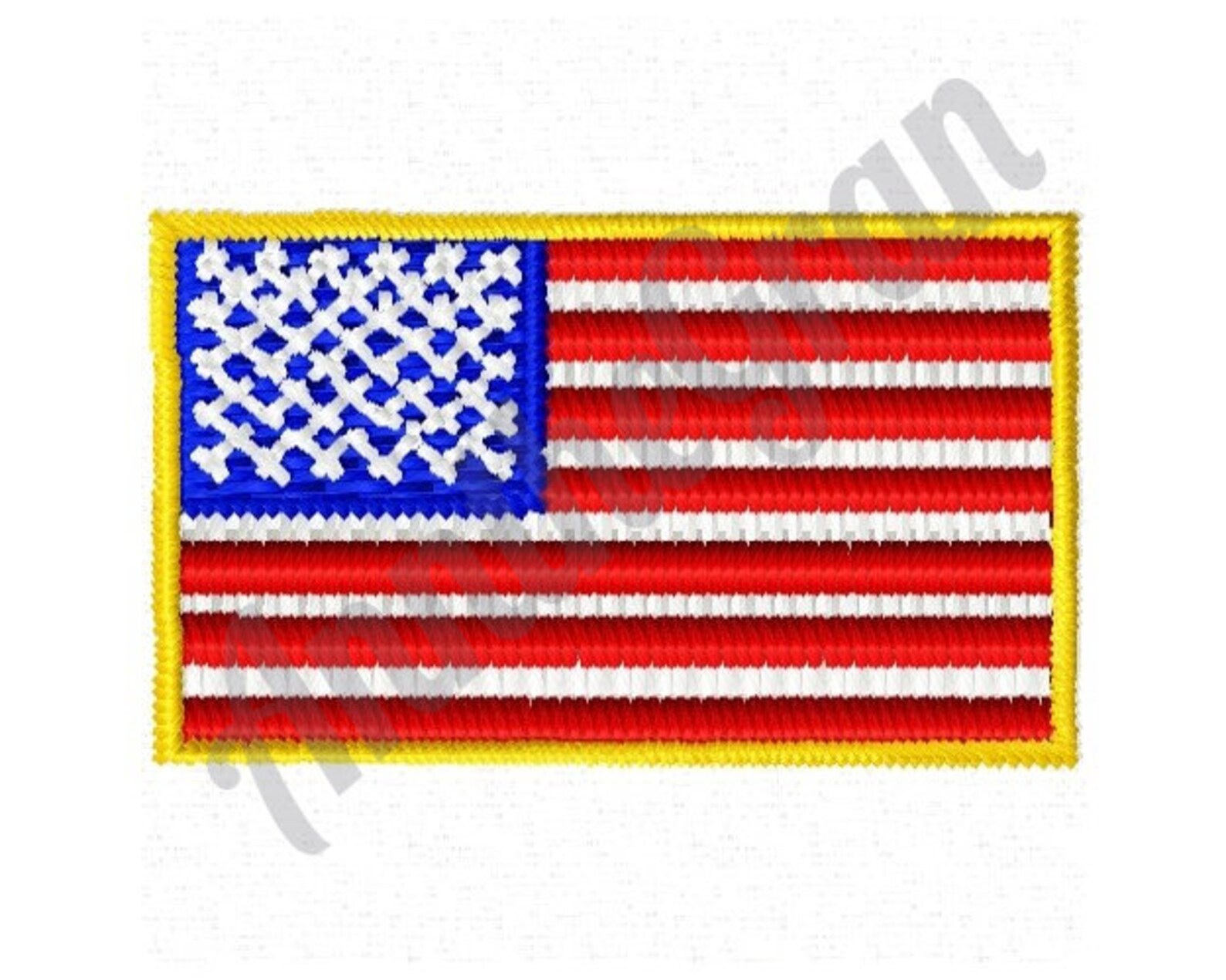American Flag Embroidery Design. USA Embroidery Pattern. | Etsy