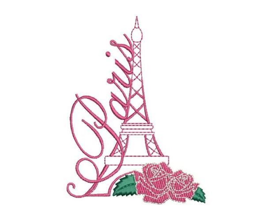 Paris - Machine Embroidery Design - Etsy