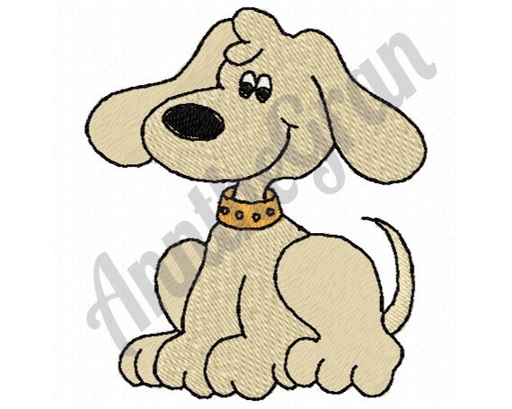 Small Dog Machine Embroidery Design. Cute Dog Embroidery | Etsy