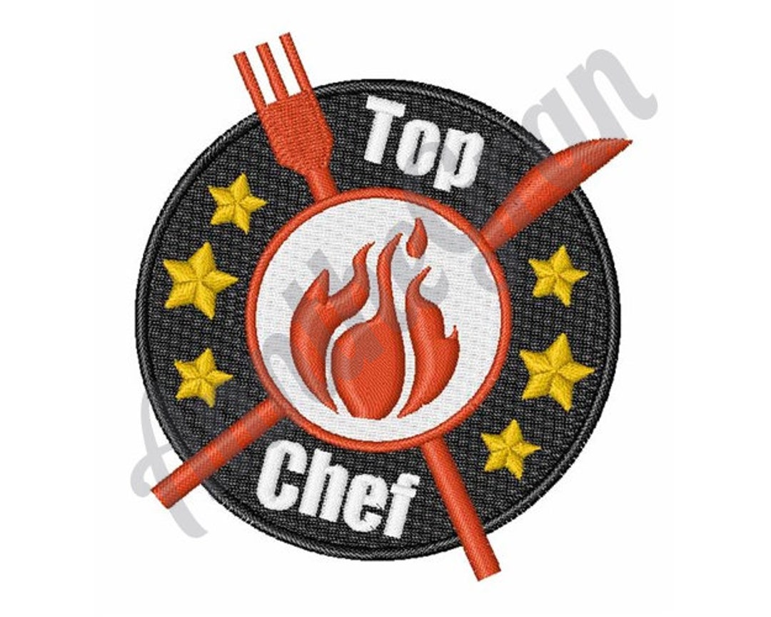 Top Chef Embroidery Design. Machine Embroidery Design. Cook Embroidery ...