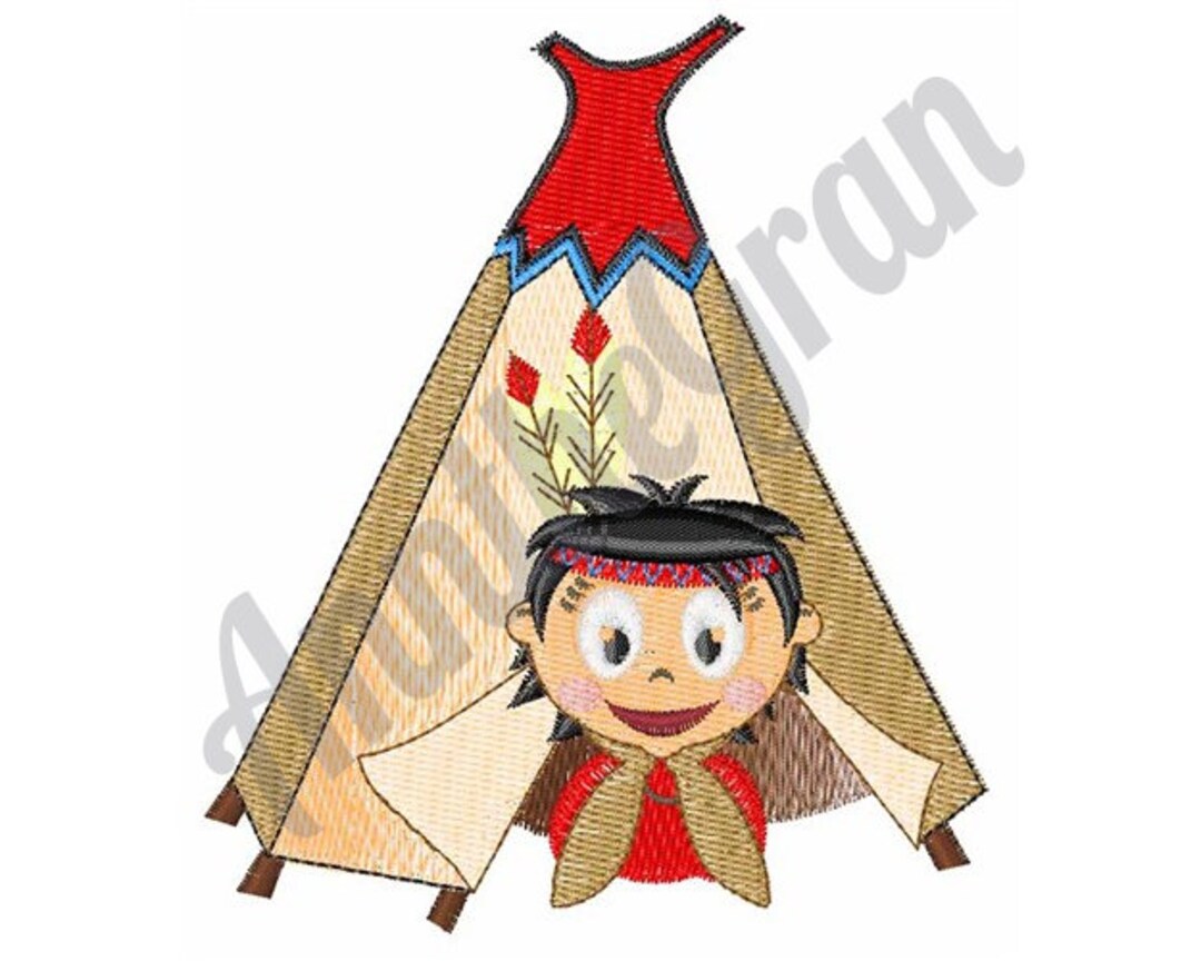 Native American Boy - Machine Embroidery Design - Etsy