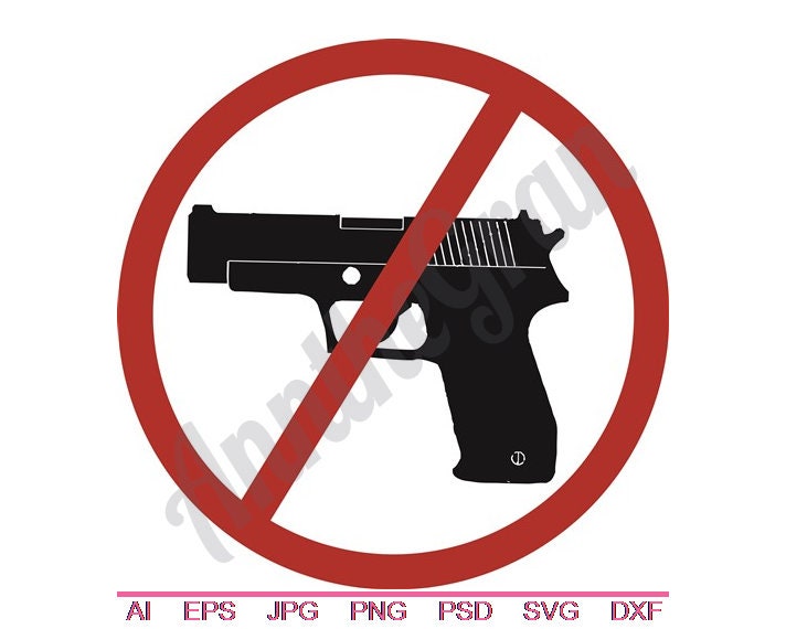 Gun Control Svg Dxf Eps Png Jpg Vector Art Clipart | Etsy