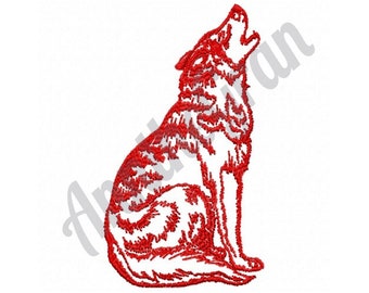 Wolf Embroidery Design | Etsy