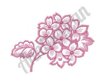 Hydrangea Embroidery Designs. Machine Embroidery Design. | Etsy