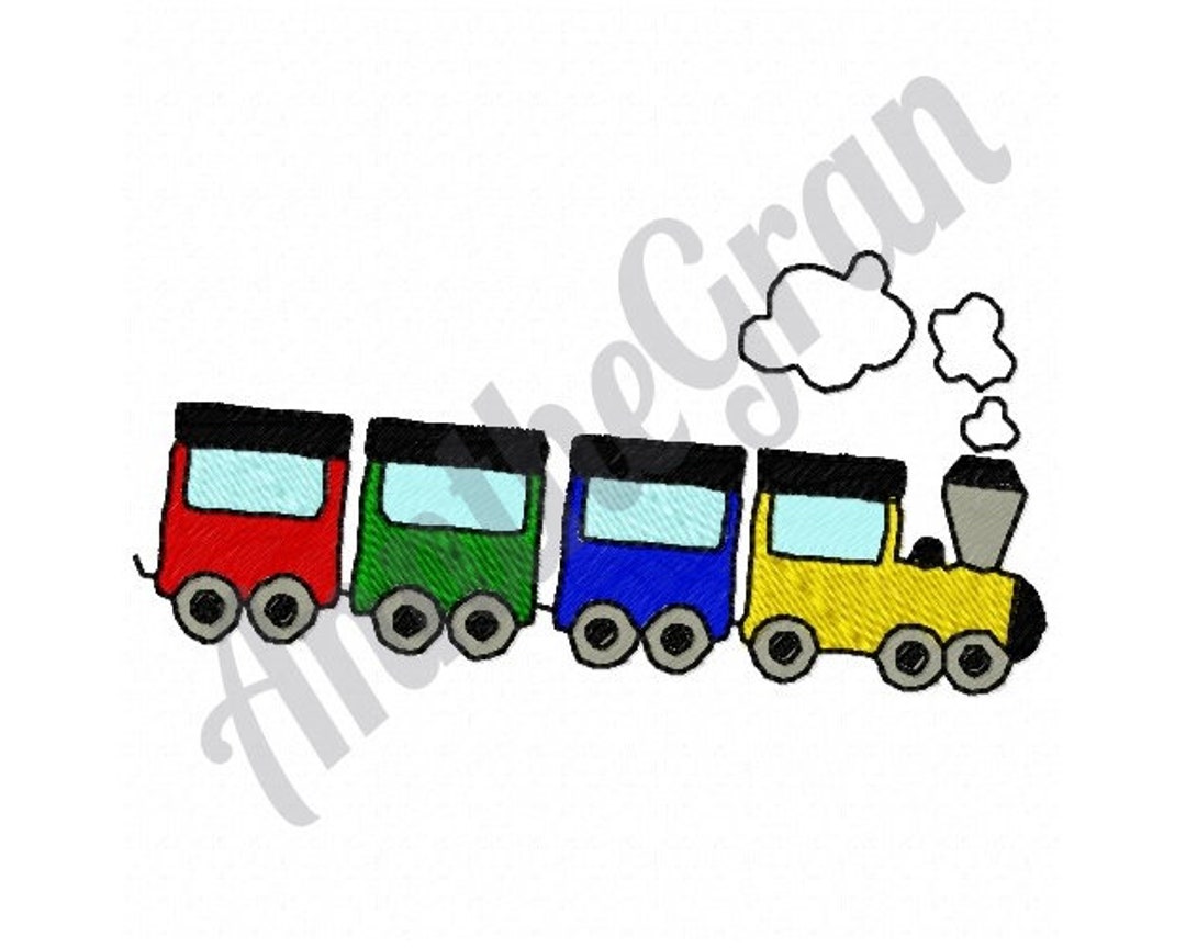 Toy Train Embroidery Design. Machine Embroidery Design. Toy Train ...