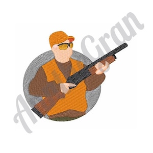 Hunter Embroidery Design. Machine Embroidery Design. Hunting Embroidery ...