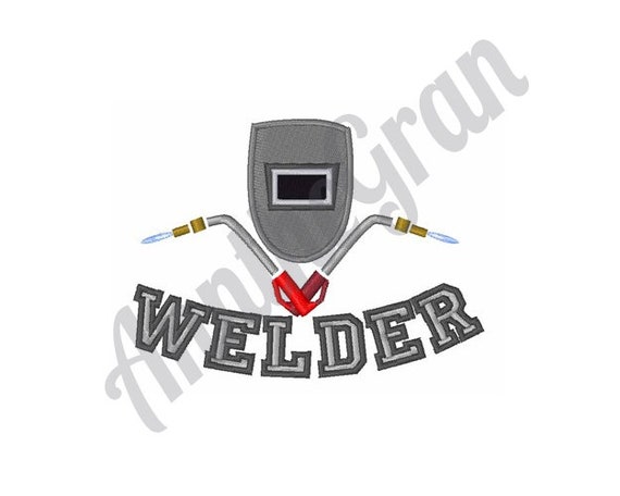 Welder Mask Applique Embroidery Designs