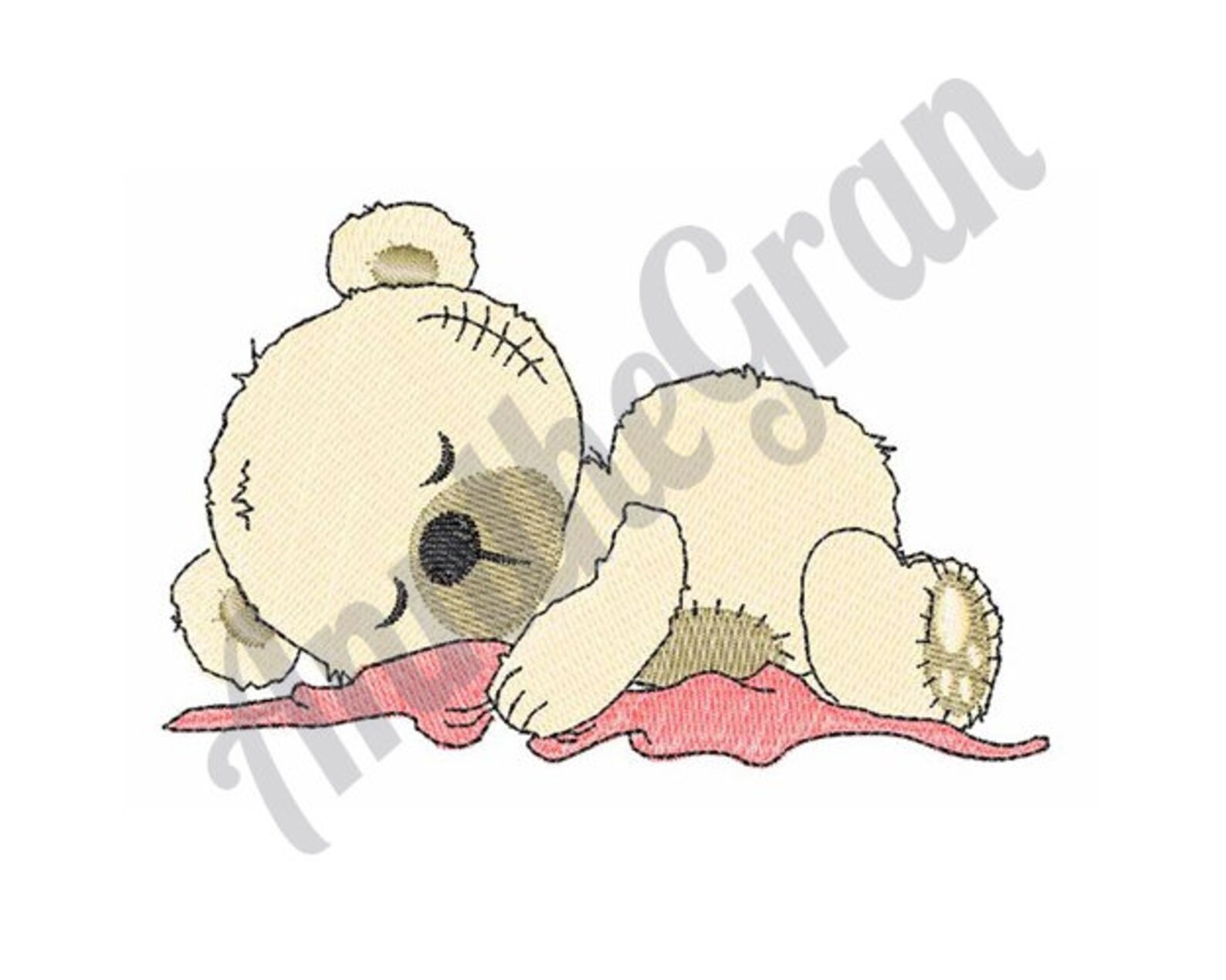 Sleeping Teddy Bear Embroidery Design. Machine Embroidery - Etsy
