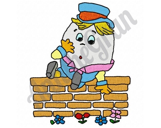 Humpty Dumpty - Machine Embroidery Design - Etsy