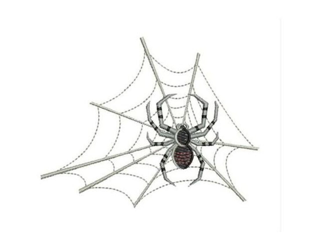 Spider Web Machine Embroidery Design - Etsy