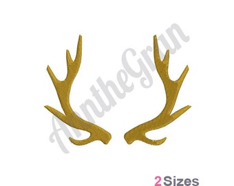 Deer Antlers Machine Embroidery - Etsy