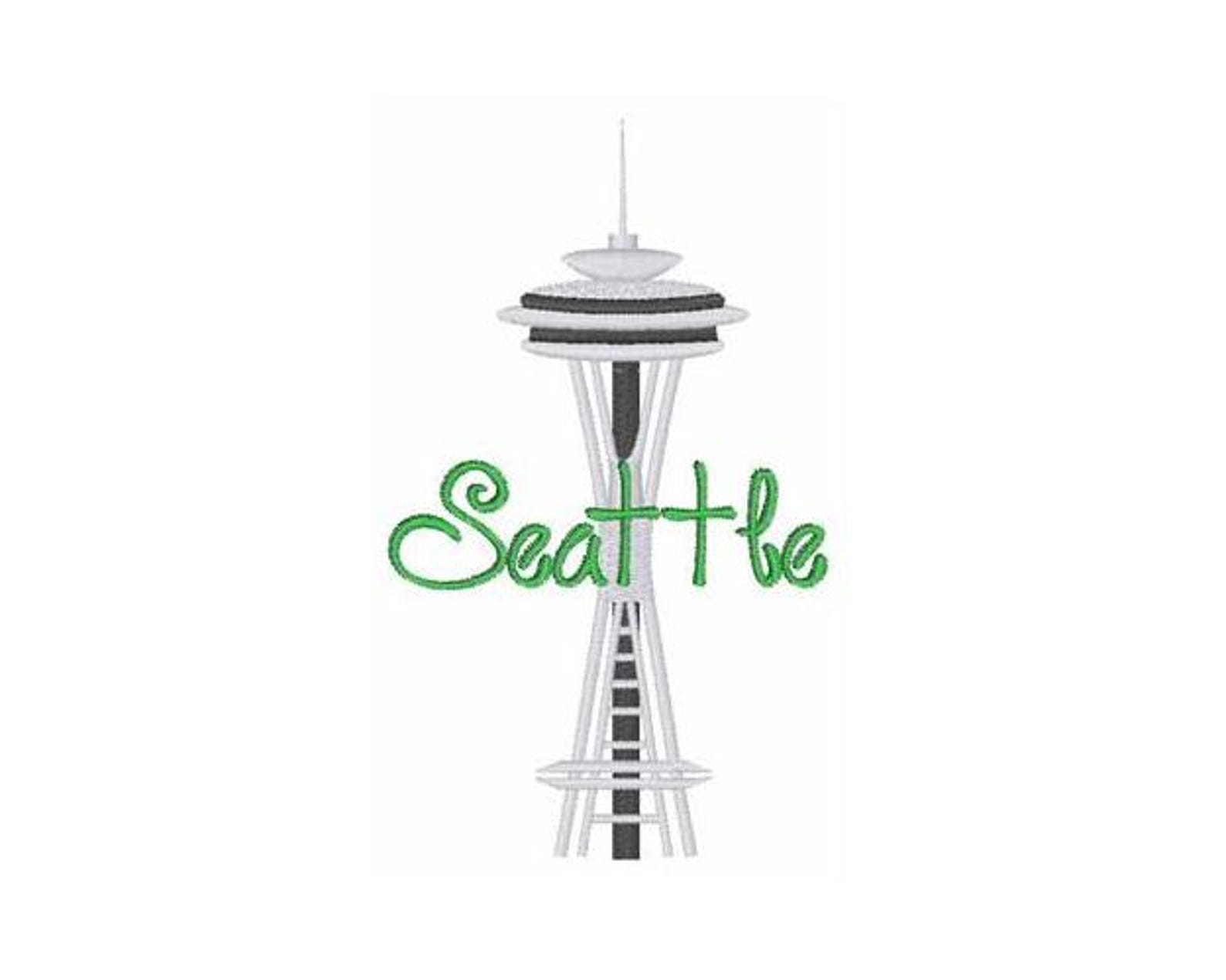 Seattle Tower - Machine Embroidery Design, the Space Needle Embroidery ...