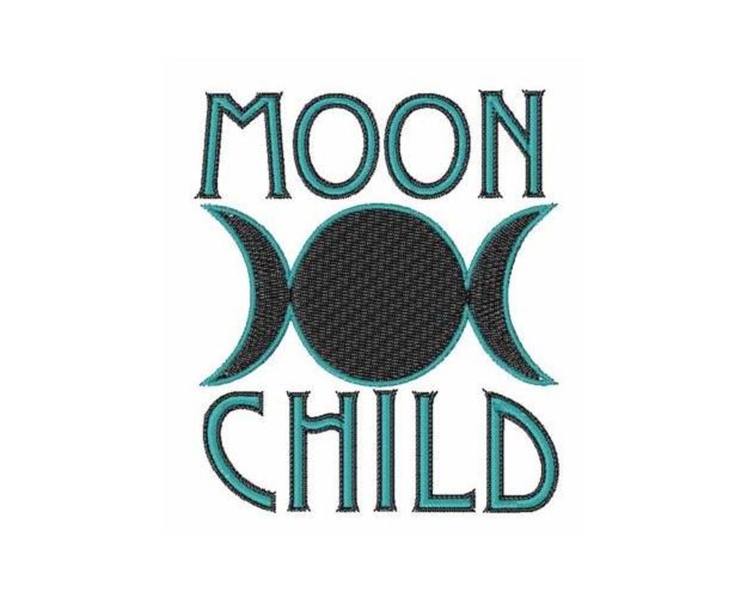 Moon Child - Machine Embroidery Design, Moon Phases Embroidery Pattern ...