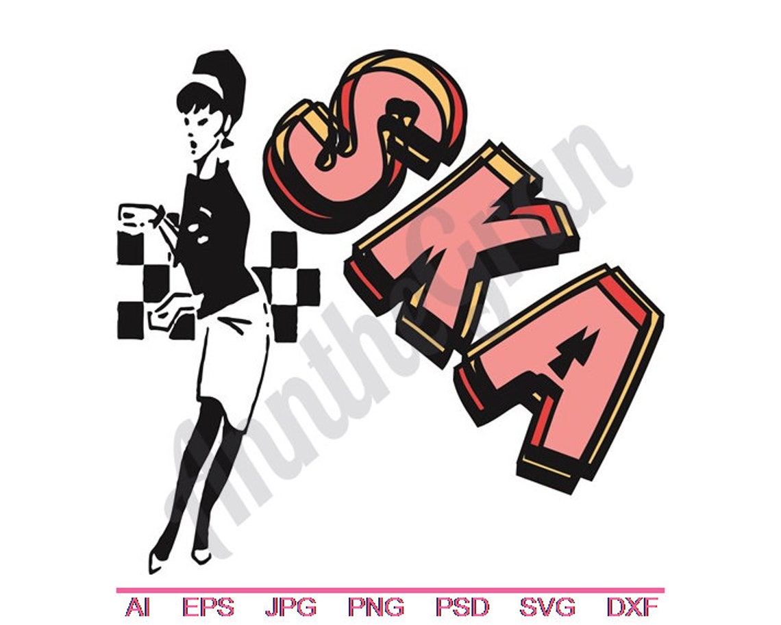 SKA Dancer Svg Dxf Eps Png Jpg Vector Art Clipart Cut - Etsy